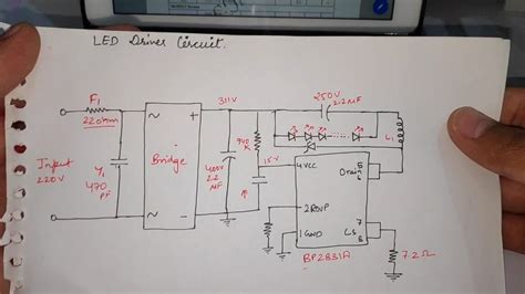 How Led Driver Circuit Works Bp2831 Ic Youtube