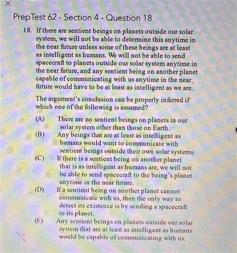 Sufficient Assumption Questions Are Killing Me R Lsat