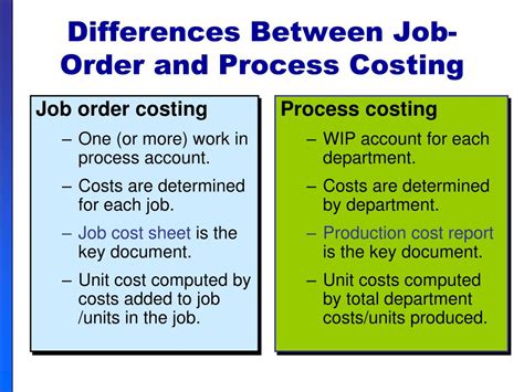 Process Costing Vs Job Order Costing Principles Of Accounting Ii Hot Sex Picture