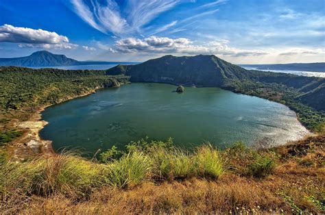 Crater Lake Taal Volcano Luzon Island Philippines Taal Volcano