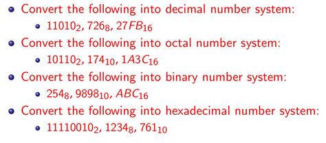 Solved Convert The Following Into Decimal Number System Chegg Com