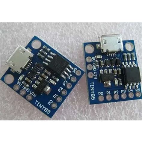 2pcs compatible micro digispark blue 5v development board attiny85