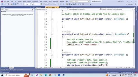 Asp Net Mvc5 Mvc Core Day 32 Create Session Addmissin Session Work With Session Youtube