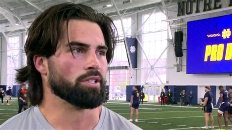 Qb Prospect Sam Hartman Reflects On Notre Dame Pro Day Experience Nbc