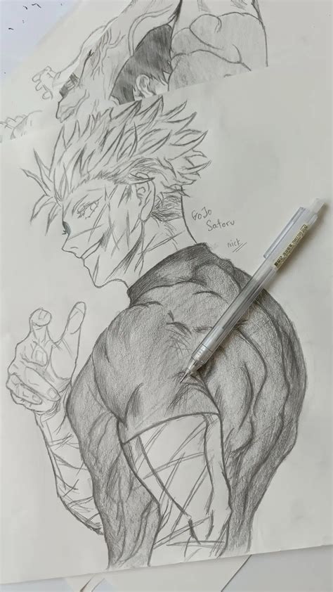 Gojo Satoru Sketch Idee Per Disegnare Lezioni Di Arte Disegni Di Anime