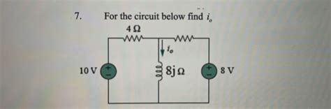 Solved For The Circuit Below Find Io Chegg Com