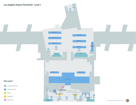 Los Angeles Airport Lax Maps