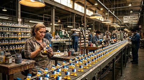 Free Handcrafting Duck Figurines Image Factory Industrial Worker