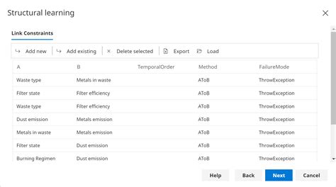 Structural Learning Bayes Server