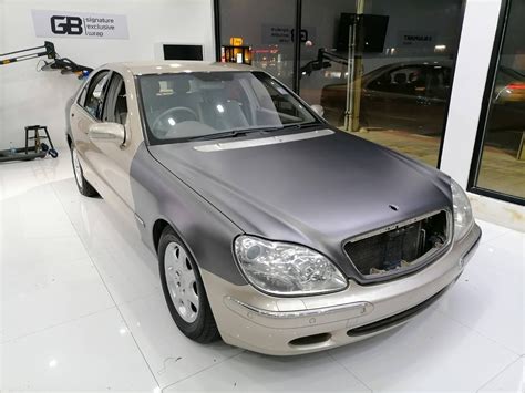 Benz S Class Wrap 💛 สี ทองเหลือบดำงาน Usa 🌟 Gb Signature Exclusive Wrap