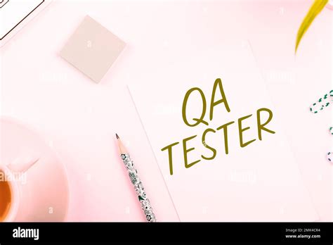 Sign Displaying Qa Tester Business Overview Quality Assurance Of An On Going Project Before