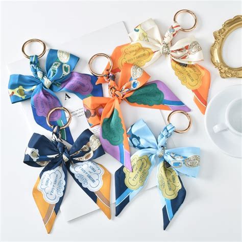 리드박스 Reedbox 패션 주얼리 파리지앵 리본 트윌리 스카프 키링 키홀더 열쇠고리 가방참장식