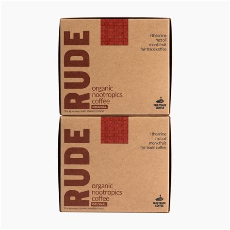 Organic High Performance Coffee Nootropic 60 Serves Rude Coffee