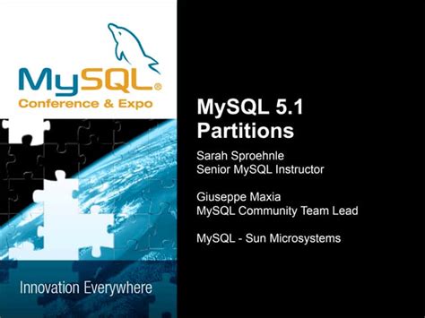 Mysql Partitions Tutorial Ppt