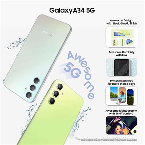 Samsung Galaxy A34 5g 128 Gb Storage 8 Gb Ram Online At Best Price