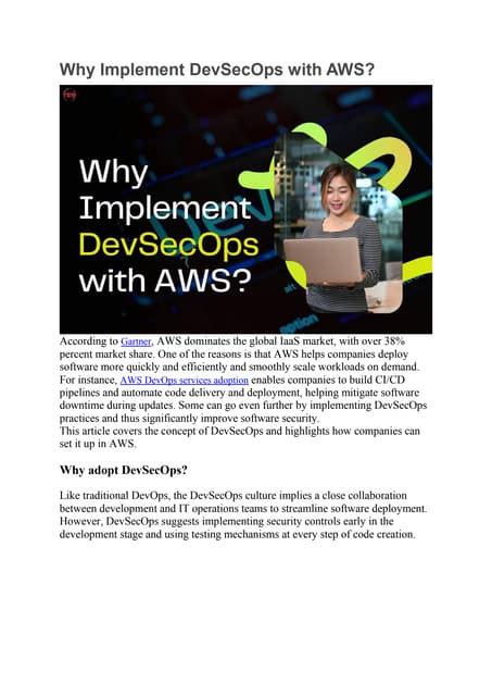 Why Implement Devsecops With Aws The Enterprise World Pdf