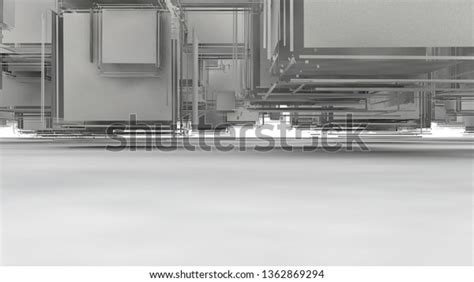 3d Rendering Exploded Cube On White Stock Illustration 1362869294