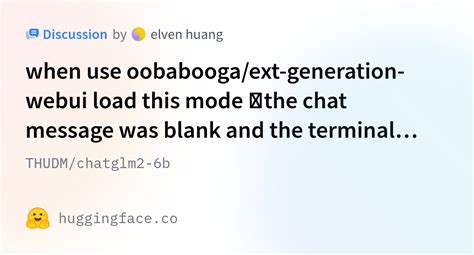 Thudm Chatglm B When Use Oobabooga Ext Generation Webui Load This