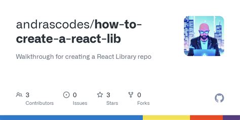 Github Andrascodeshow To Create A React Lib Walkthrough For