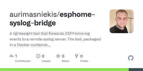 Github Aurimasniekisesphome Syslog Bridge A Lightweight Tool That
