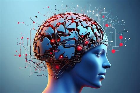 Premium Photo Concept Of Thinkingbackground With Brain Cpu Mind Series Technology Symbols