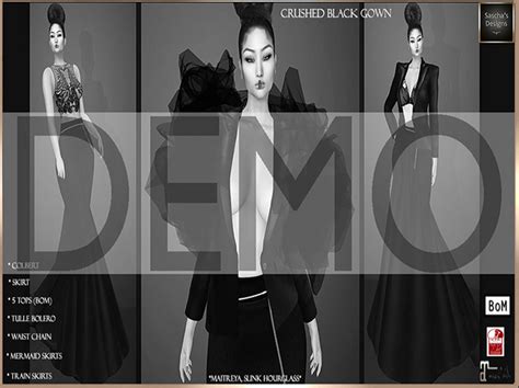 Second Life Marketplace Sas Demo Crushed Gown Mb