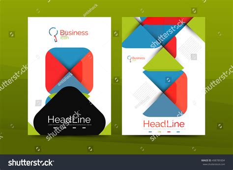 비즈니스 회사 프로필 브로셔 템플릿 벡터 스톡 벡터로열티 프리 498789304 Shutterstock