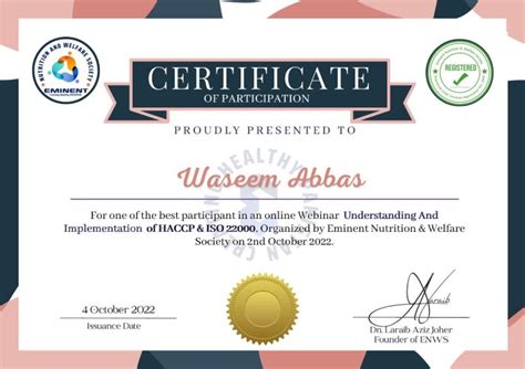 Waseem Abbas On Linkedin Certificate Of Participation Understanding