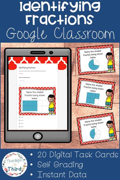 Identifying Fractions Digital Task Cards Adding And Subtracting Fractions Subtracting