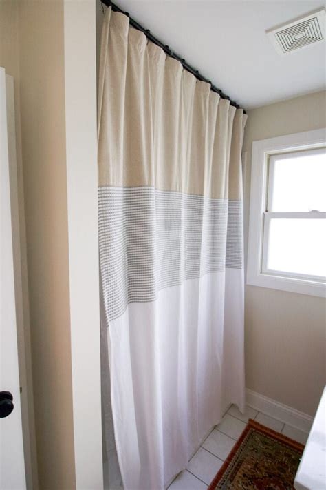 Elevate Your Bathroom With Striped Extra Long Shower Curtains