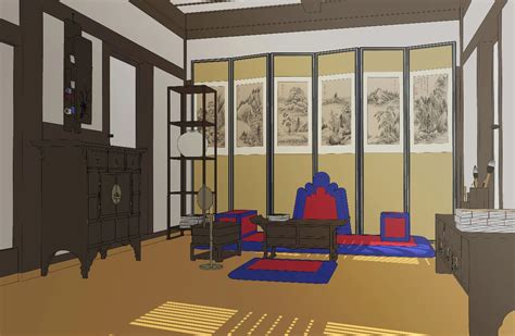 조선시대 양반 사랑채 내부