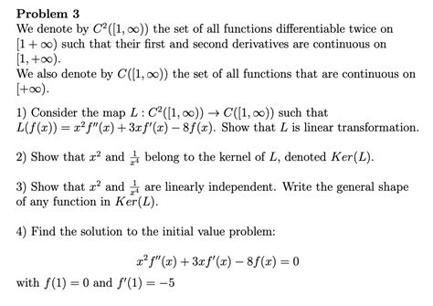 Solved Problem We Denote By C The Set Of All Chegg Com