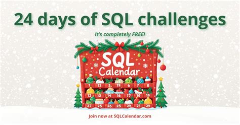Sql Advent Calendar Challenge