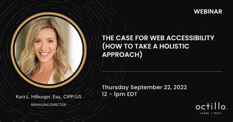 Kara Hilburger To Present Web Accessibility Webinar With Usablenet