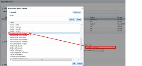 Loading Account Dimension Members Using Data Management Bisp