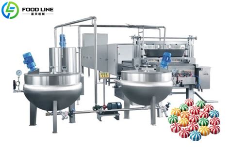 Hard Candy Making Machine 600kgh Lollipop Production Line