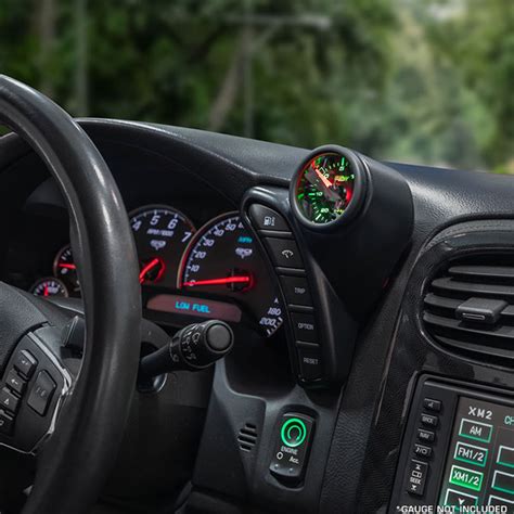 2005 2013 C6 Corvette Gauge Pods Right Mount Single Gauge Dashboard