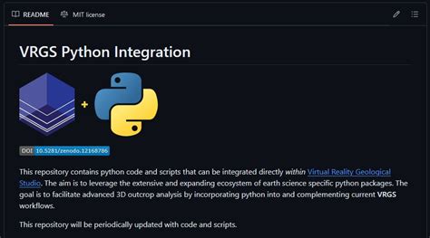 Zenodos New Vrgs Python Repository For Outcrop Data Vrgeoscience