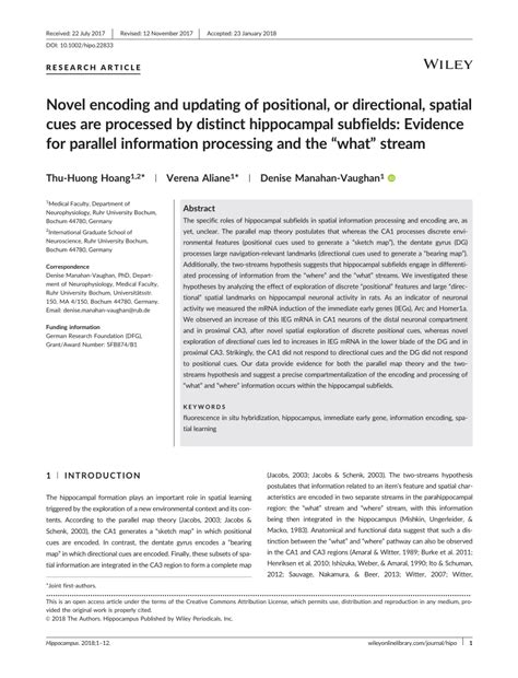 Pdf Novel Encoding And Updating Of Positional Or Directional