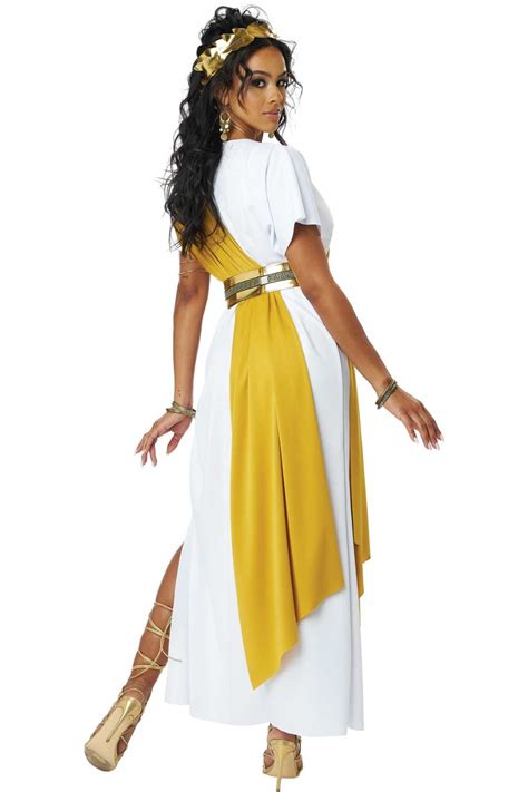 Goddess Medieval Women Toga Costume Halloween Outfit … Gem