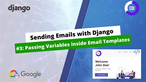 Sending Emails With Django 3 Passing Variables And Links Into Your