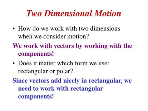 Ppt Two Dimensional Motion Powerpoint Presentation Free Download