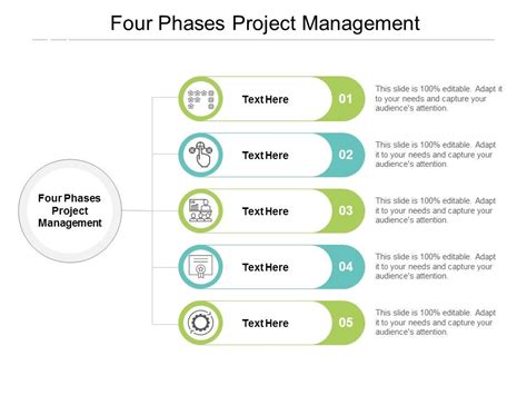 Four Phases Project Management Ppt PowerPoint Presentation Slides Smartart Cpb