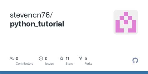 Github Stevencn Python Tutorial