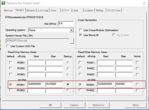 memory allocation of c program based on ubuntu and stm32