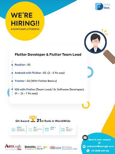 Flutter Devs On Linkedin Jointeamflutterdevs Opportunity Innovation Leadership Success