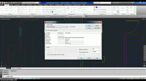 AutoCAD Linetype Scale LTSCALE YouTube