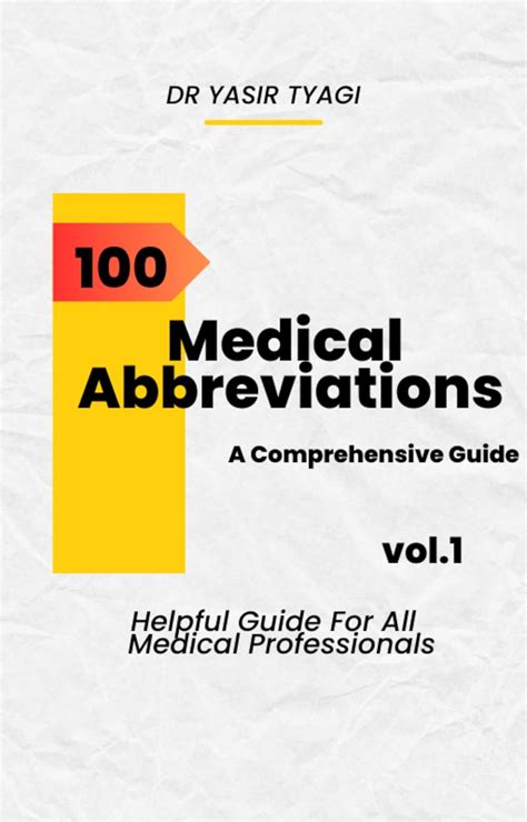 Medical Abbreviations A Comprehensive Guide Ebook Tyagi Dr Yasir Kindle Store
