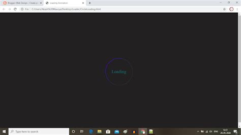 How To Create Circular Preloader Using Html And Css Only