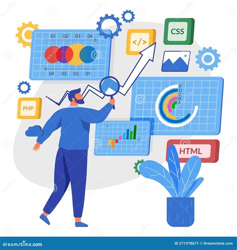 Manager Testing And Analyzing Graph Reports Business Targets Company